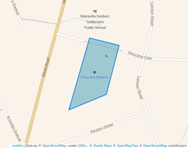 Finucane Reserve in Matraville | Map and Routes
