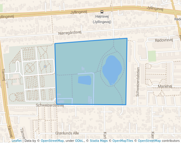 Schweizerdalsparken in Rødovre | Map and Routes