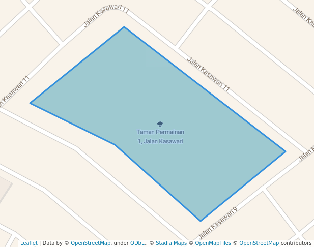 Taman Permainan 1, Jalan Kasawari in Kulai | Map and Routes