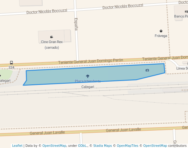 Plaza Intendente Calegari in Florencio Varela | Map and Routes