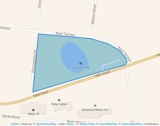 Lannam Park in Robe | Map and Routes