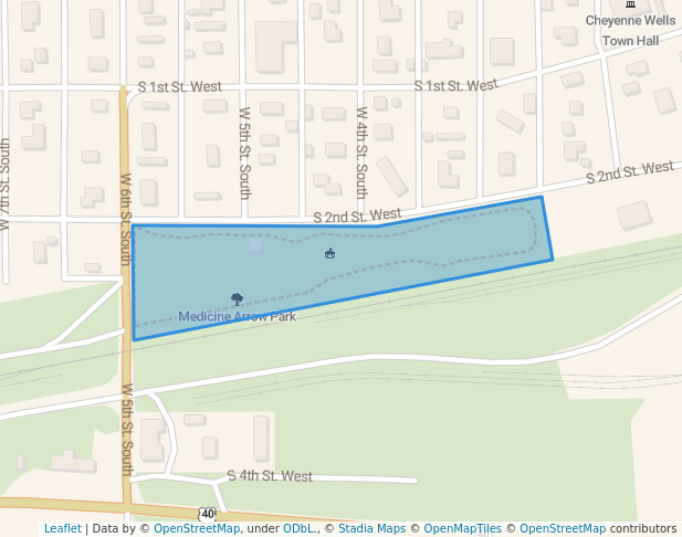 Medicine Arrow Park in Cheyenne Wells | Map and Routes