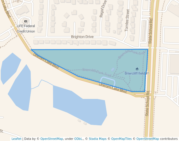 Briercliff Park in Denton | Map and Routes