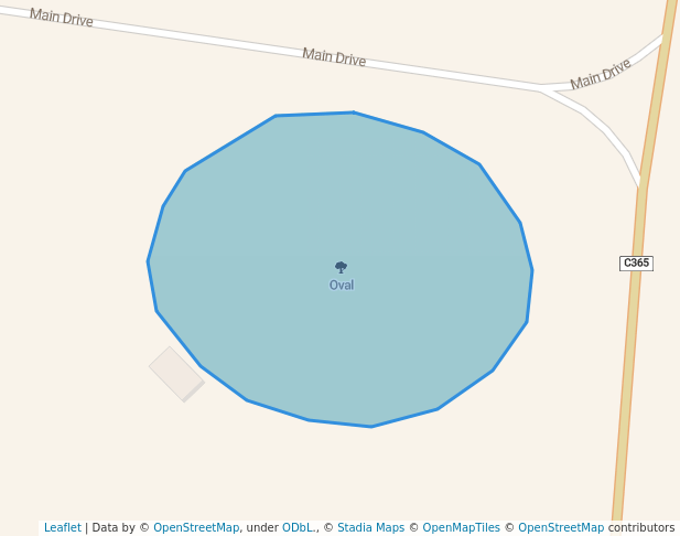 Oval in Dookie College | Map and Routes