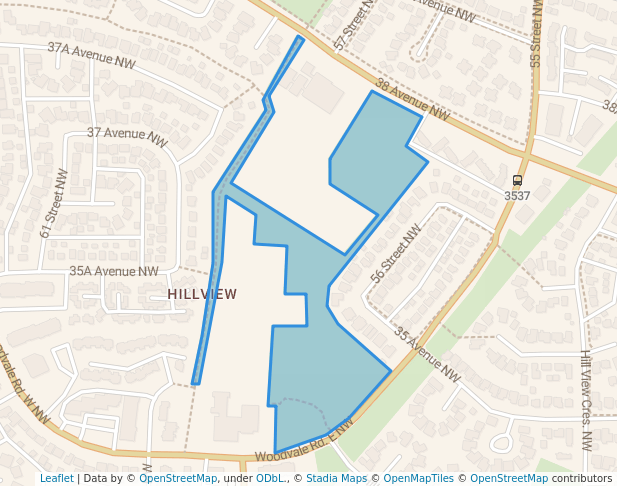 Hillview Park in Edmonton | Map and Routes