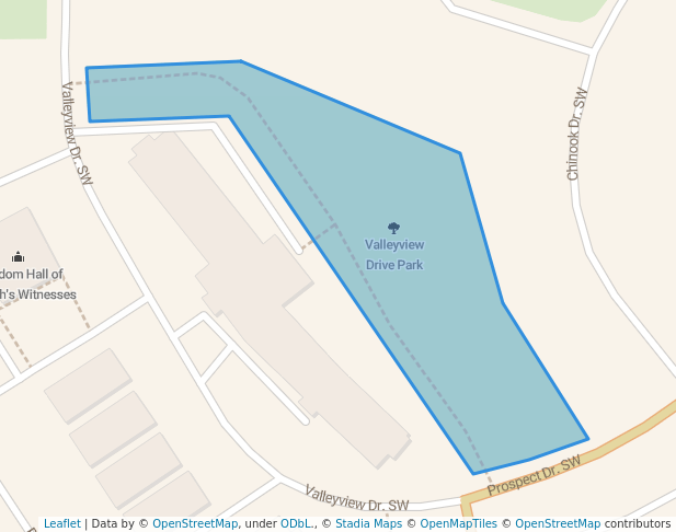 Valleyview Drive Park in Medicine Hat | Map and Routes