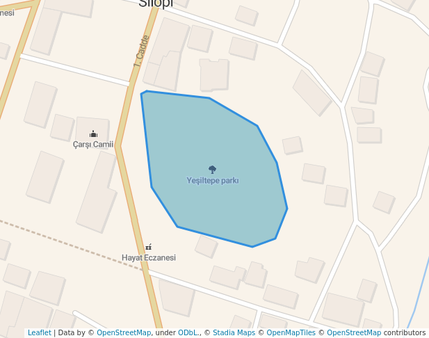 Yeşiltepe parkı in Silopi | Map and Routes