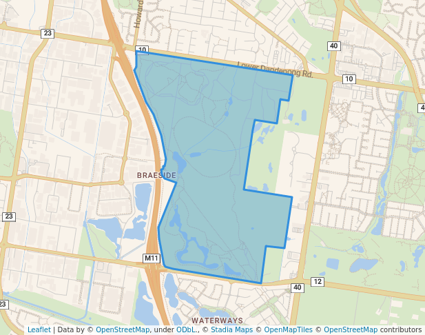 Braeside Park in Braeside | Map and Routes