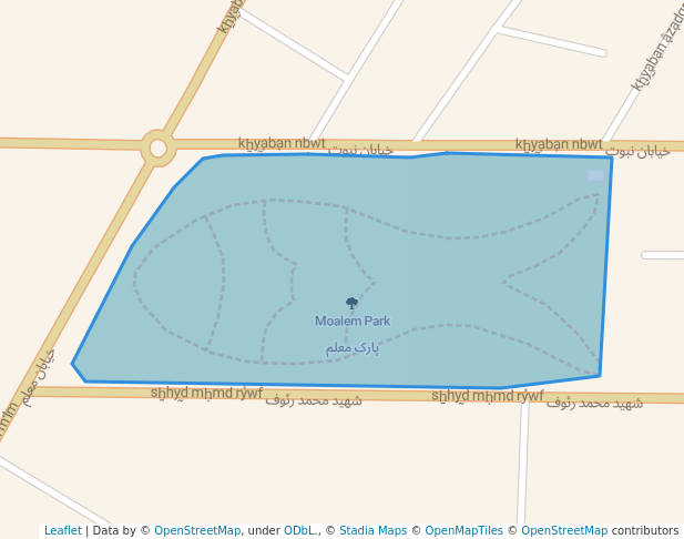 Moalem Park in Naqadeh | Map and Routes