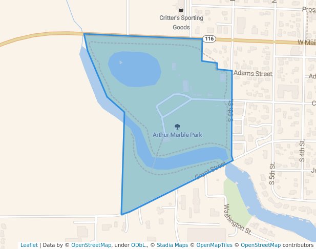 Arthur Marble Park in Winneconne | Map and Routes