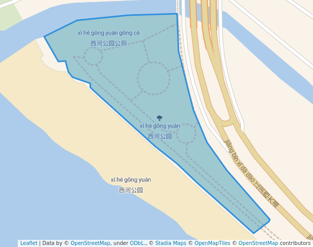 西河公园 in Fu Zhou Shi | Map and Routes