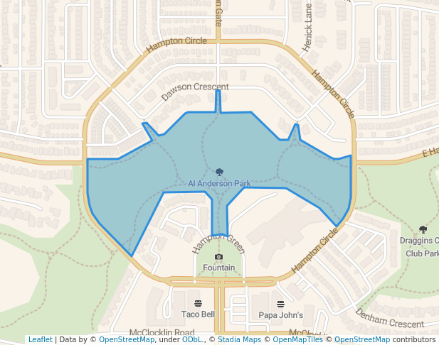 Al Anderson Park in Saskatoon | Map and Routes