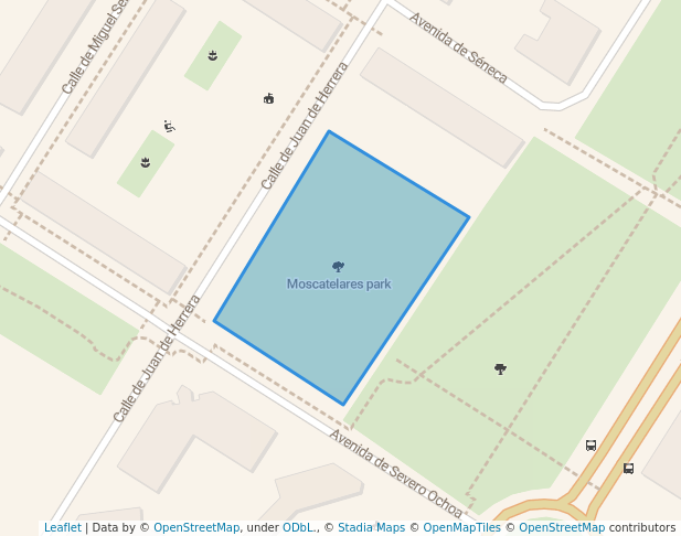 Moscatelares park in San Sebastián de los Reyes | Map and Routes