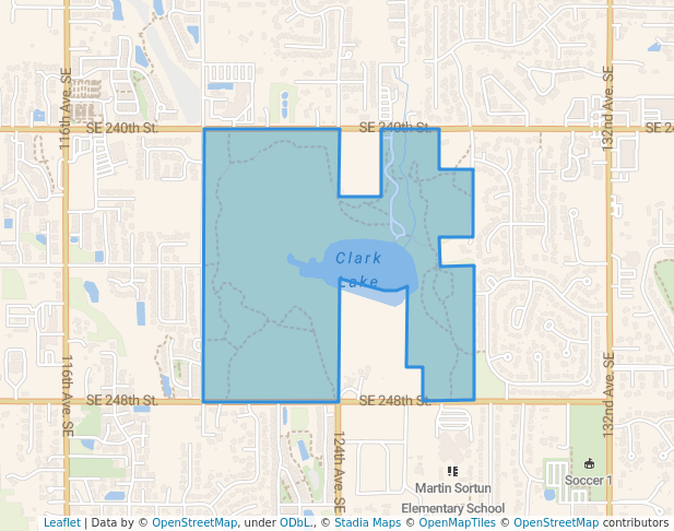 Clark Lake Park in Kent | Map and Routes