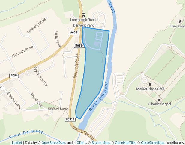 Derwent Park (Rowlands Gill) in Rowlands Gill | Map and Routes