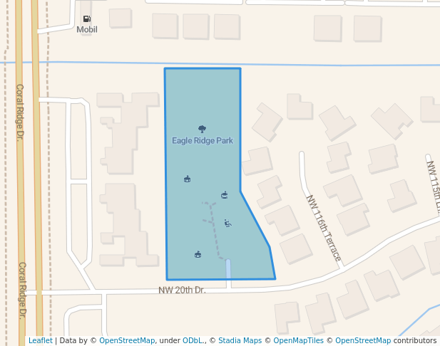 Eagle Ridge Park in Coral Springs | Map and Routes