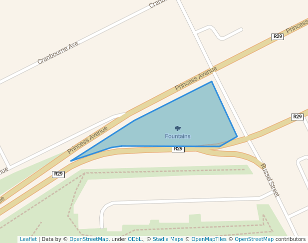 Fountains in Benoni | Map and Routes