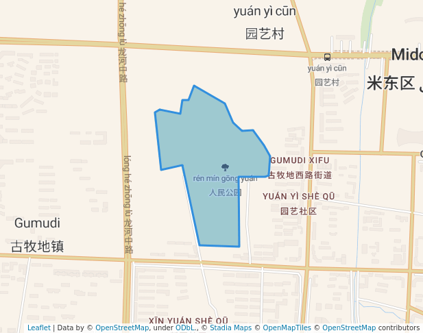 人民公园 in Wu Lu Mu Qi Shi | Map and Routes