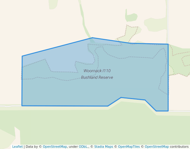 Woornack I110 Bushland Reserve in Tempy | Map and Routes