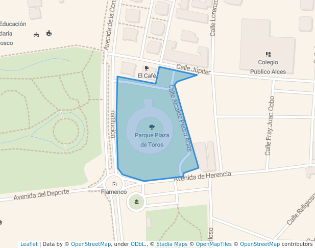 Parque Plaza de Toros in Alcázar de San Juan | Map and Routes