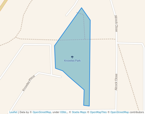 Knowles Park in Okotoks | Map and Routes