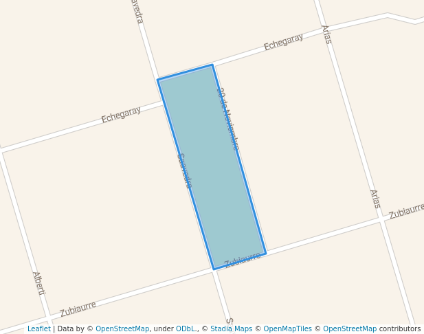 Saavedra in General Juan Madariaga | Map and Routes