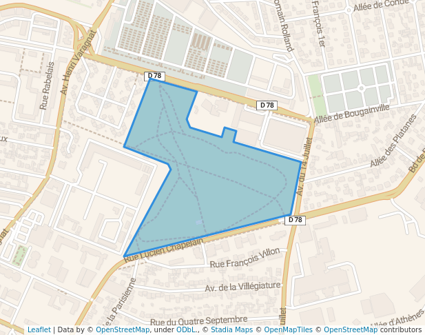 Bois de Bondy in Bondy | Map and Routes