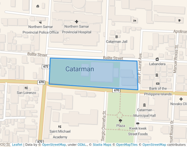 Freedom Park in Catarman | Map and Routes