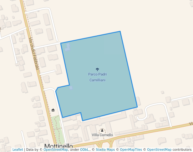 Parco Padri Camilliani in Rossano Veneto | Map and Routes