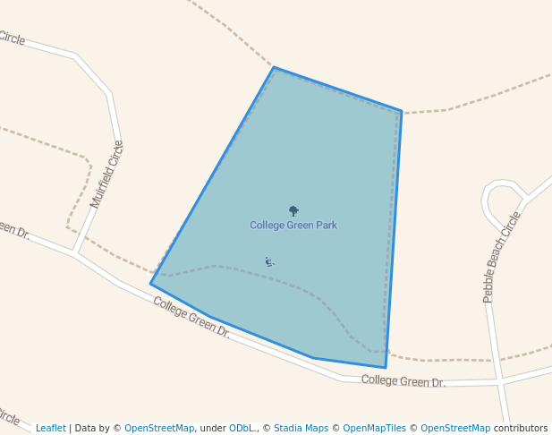 College Green Park in Elgin | Map and Routes