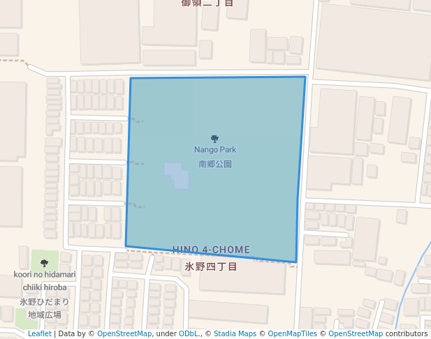 Nango Park in Daito | Map and Routes