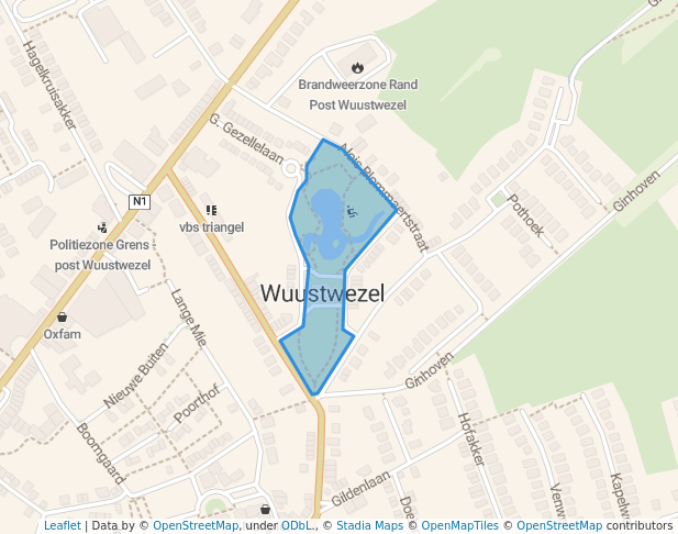 Gemeentepark in Wuustwezel | Map and Routes