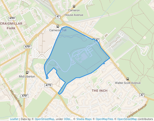 Inch Park in Edinburgh | Map and Routes