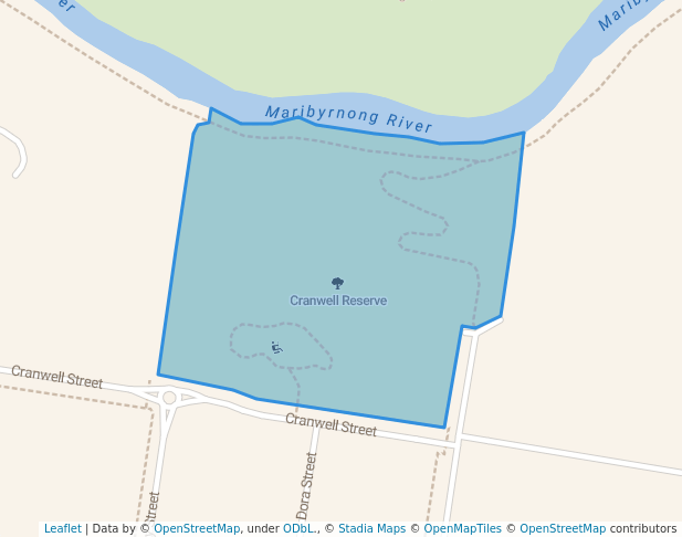 Cranwell Reserve in Braybrook | Map and Routes