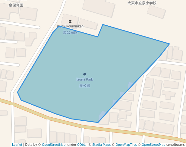 Izumi Park in Daito | Map and Routes