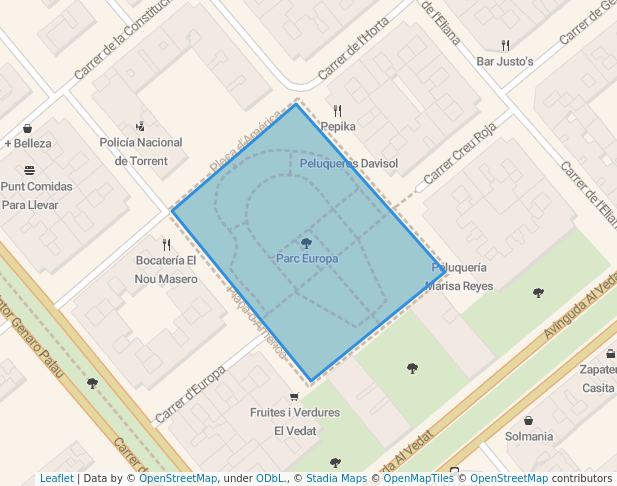 Parc Europa in Torrent | Map and Routes