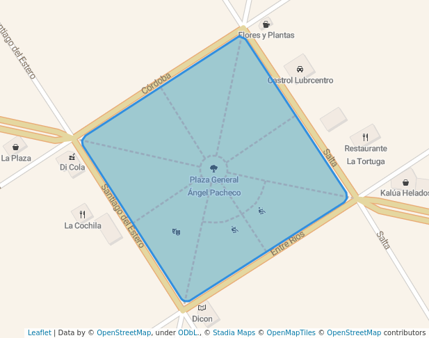 Plaza General Ángel Pacheco in General Pacheco | Map and Routes