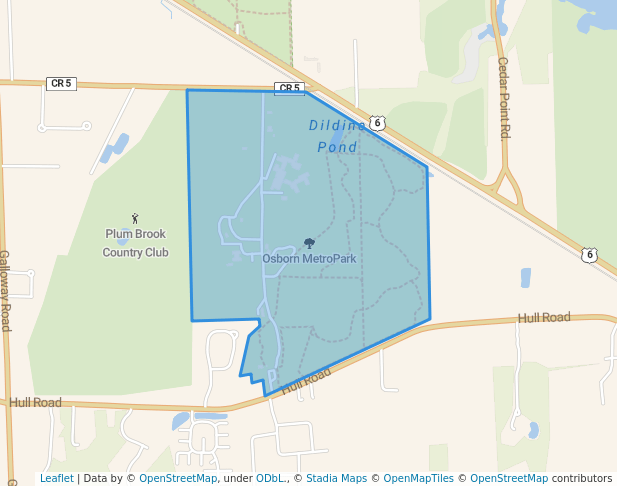 Osborn MetroPark in Huron | Map and Routes
