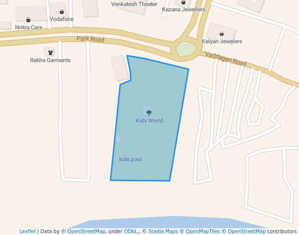 Kids World in Kurnool | Map and Routes