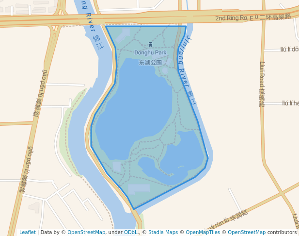Donghu Park in Cheng Du Shi | Map and Routes