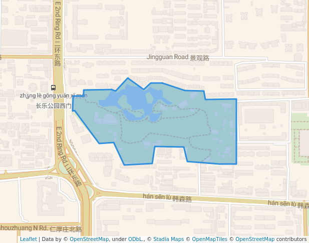 Changle Park in Xi An Shi | Map and Routes