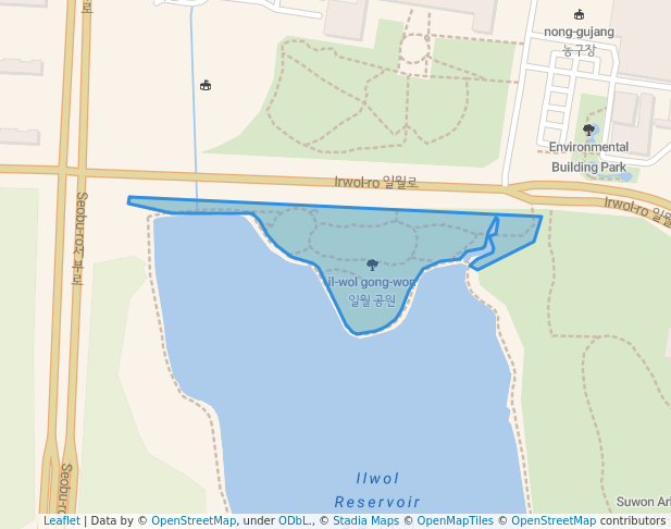 일월 공원 in Suwon | Map and Routes