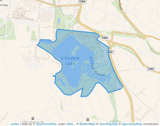 Lillydale Lake Park in Lilydale | Map and Routes
