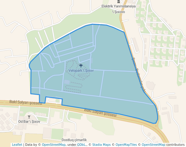 Velopark in Baku | Map and Routes