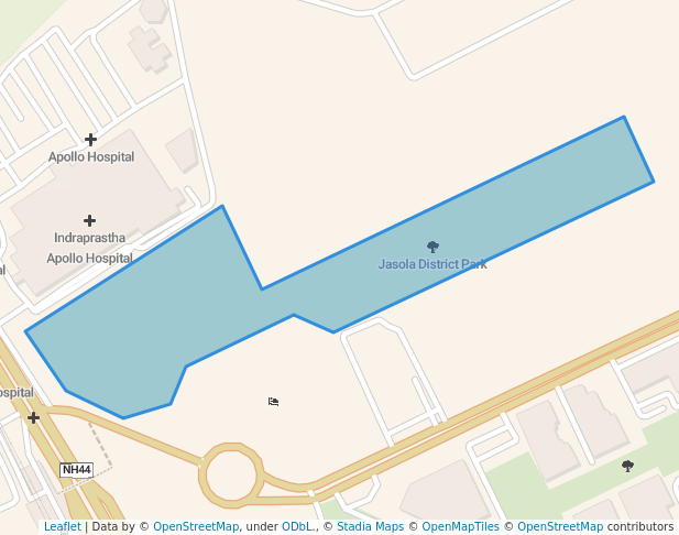 Jasola District Park in New Delhi | Map and Routes