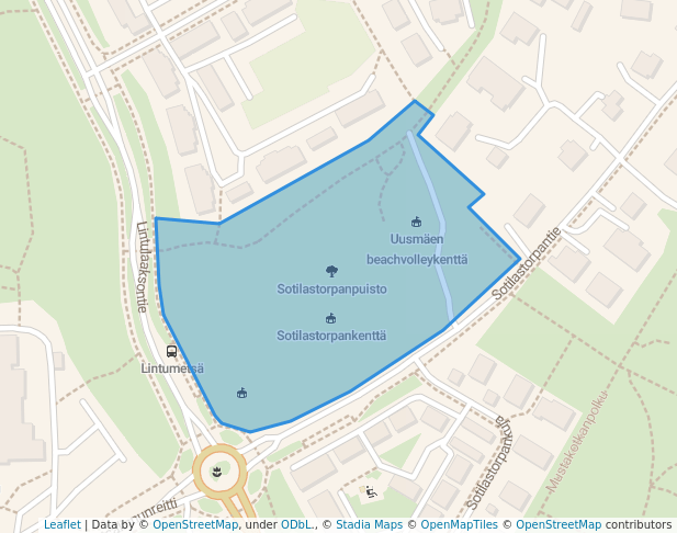 Sotilastorpanpuisto in Esbo | Map and Routes