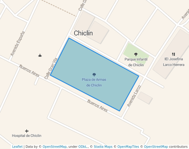 Plaza de Armas de Chiclin in Chiclín | Map and Routes