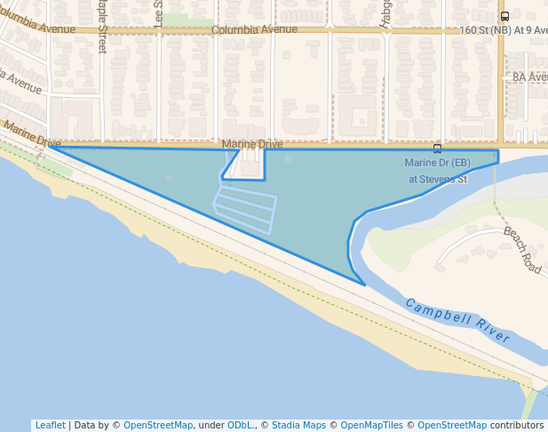 Semiahmoo Park in White Rock | Map and Routes