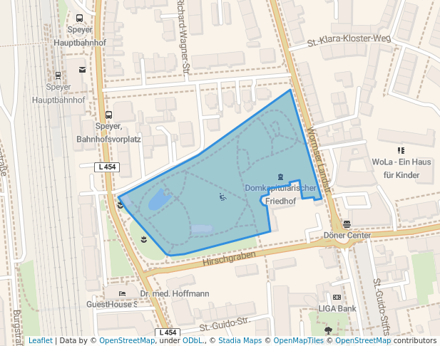 Adenauer-Park in Speyer | Map and Routes