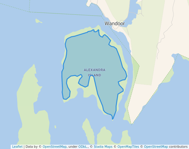 Alexandra Island, Mahatma Gandhi Marine National Park in Wandoor | Map ...